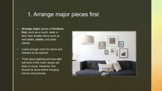 How to arrange furniture | PPTX