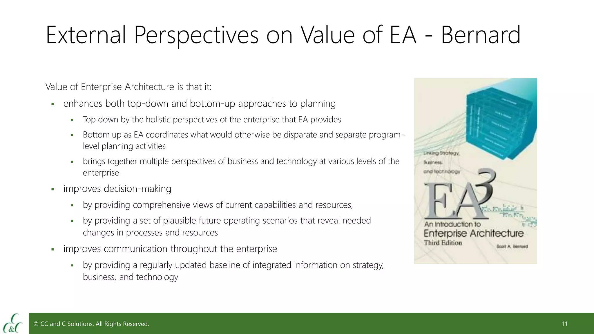 How to Articulate the Value of Enterprise Architecture | PPTX ...