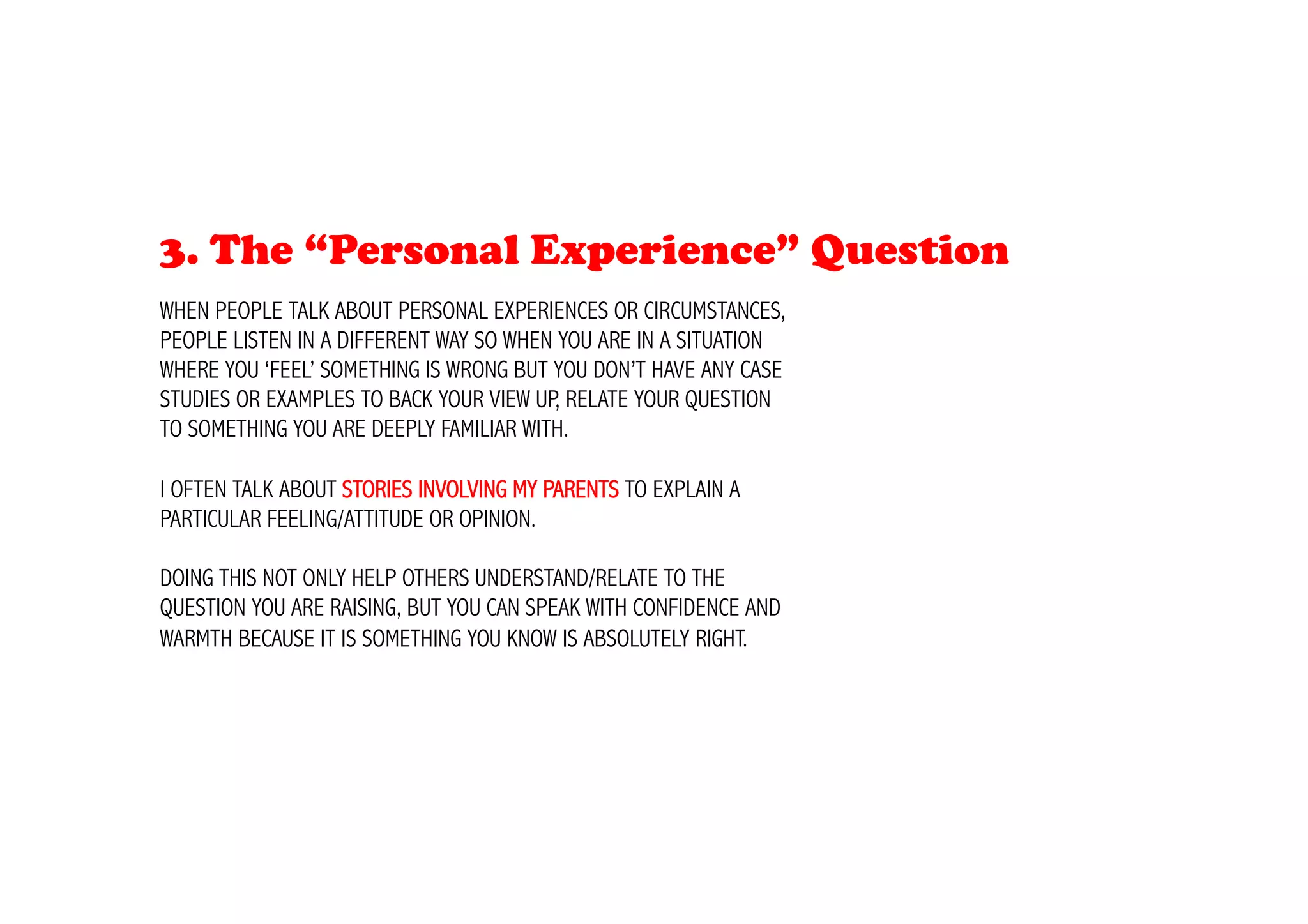 How to ask tough questions without it being tough. | PPT