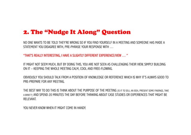 How to ask tough questions without it being tough. | PPT