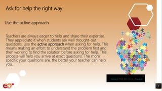 How to ask your online teacher for help | PPTX