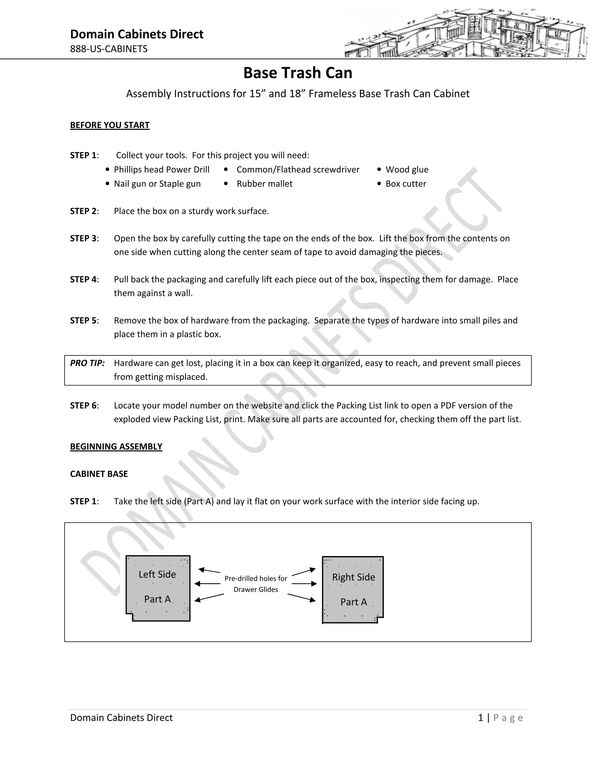 How To Assemble A Base Trash Can | PDF | Woodworking | Arts and Crafts