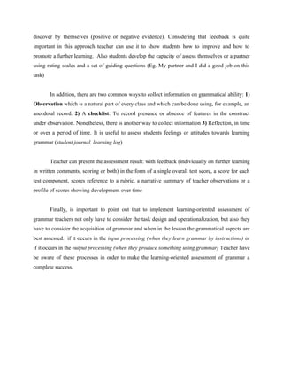 Howtoassessgrammar | DOC | Standardized Testing | Educational Assessment