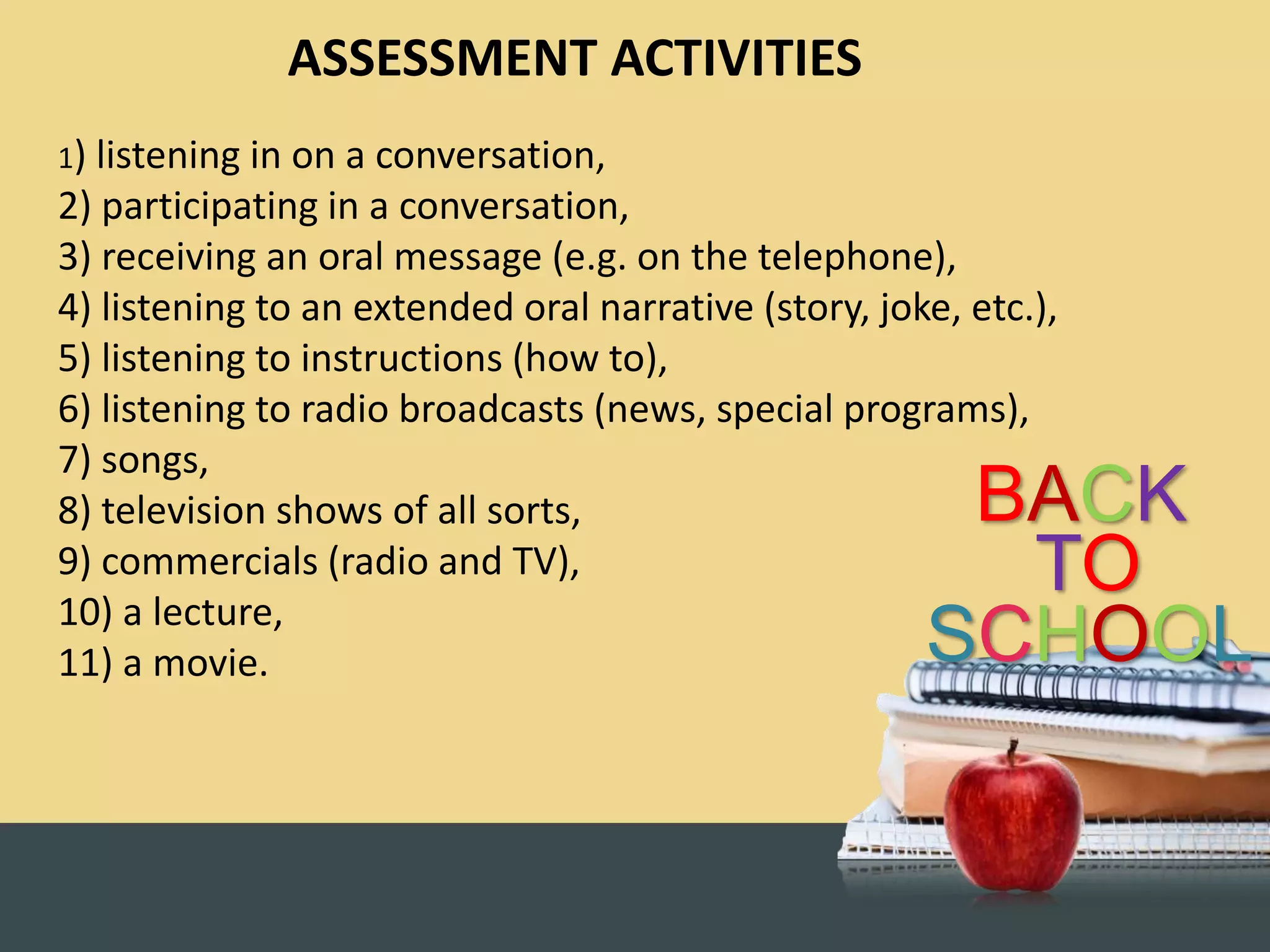 How to assess listening | PPTX