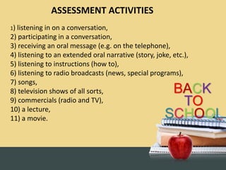 How to assess listening | PPTX