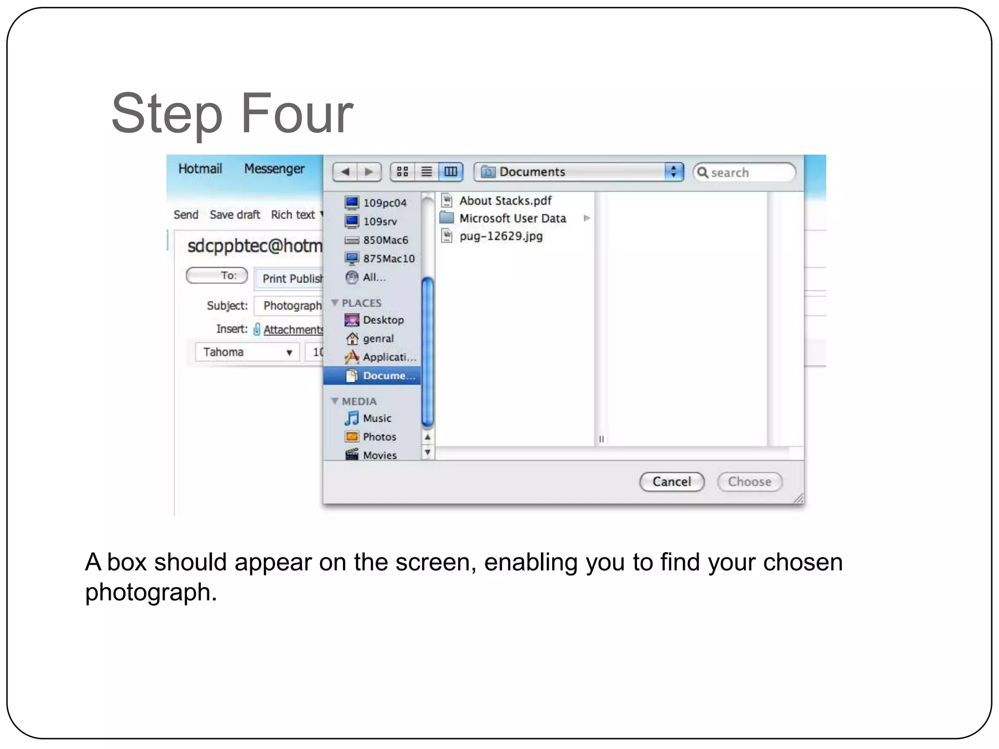How to attach a photograph to an email | PPTX