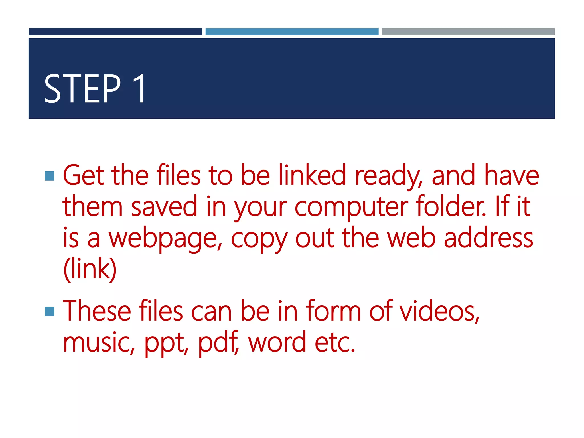 How to attach hyperlinks to a powerpoint document | PPTX