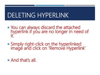 How to attach hyperlinks to a powerpoint document | PPT