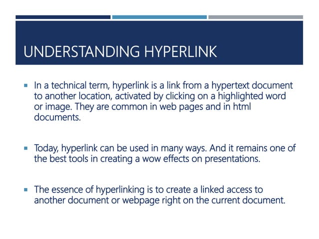 How to attach hyperlinks to a powerpoint document | PPT