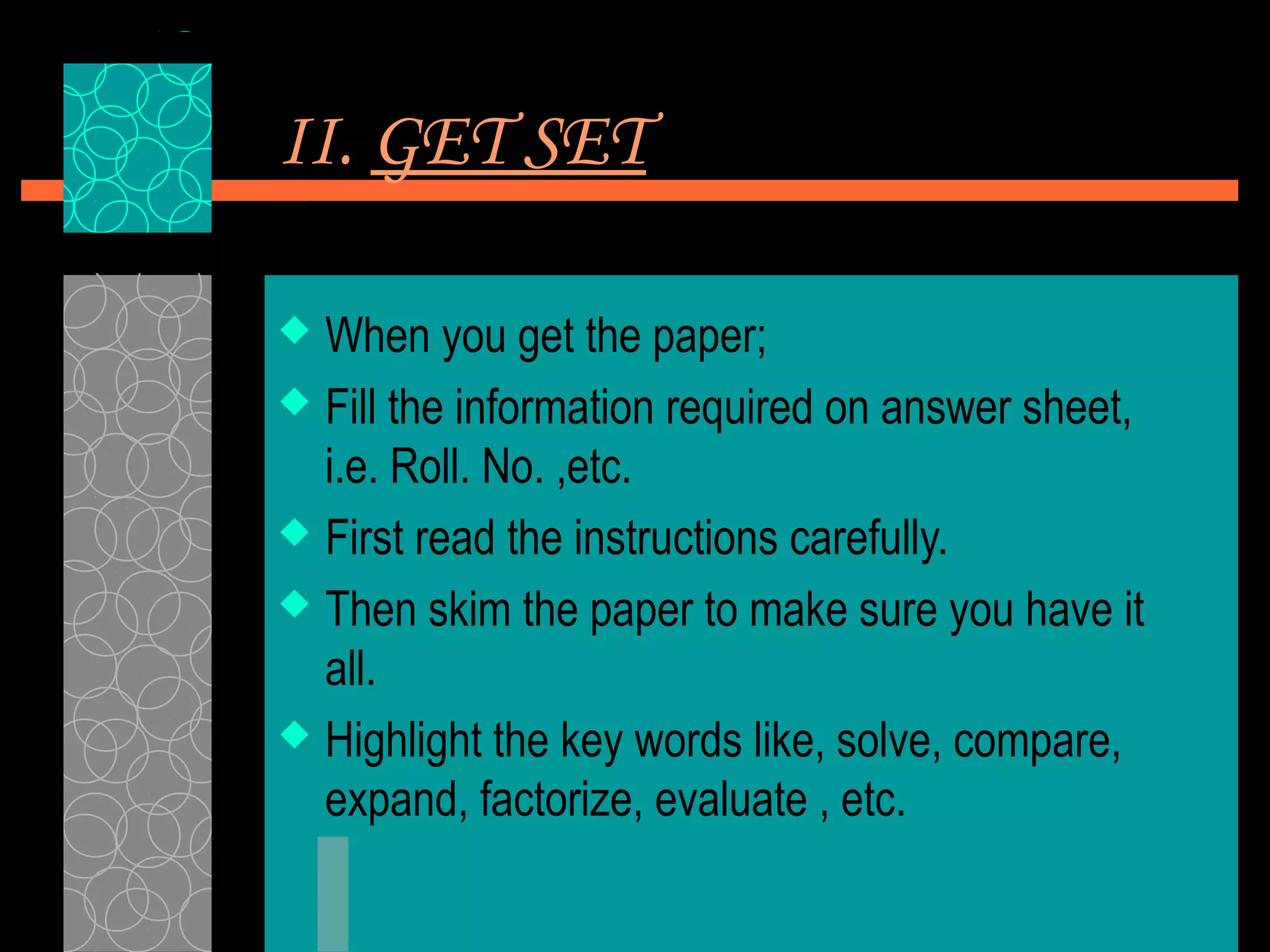 How to attempt exam paper | PPT