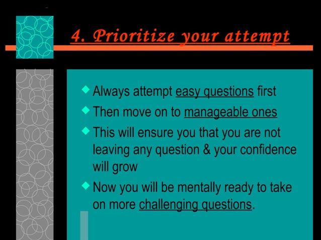 How to attempt exam paper | PPT | Educational Assessment | Education