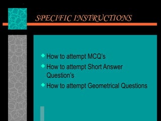 How to attempt exam paper | PPT