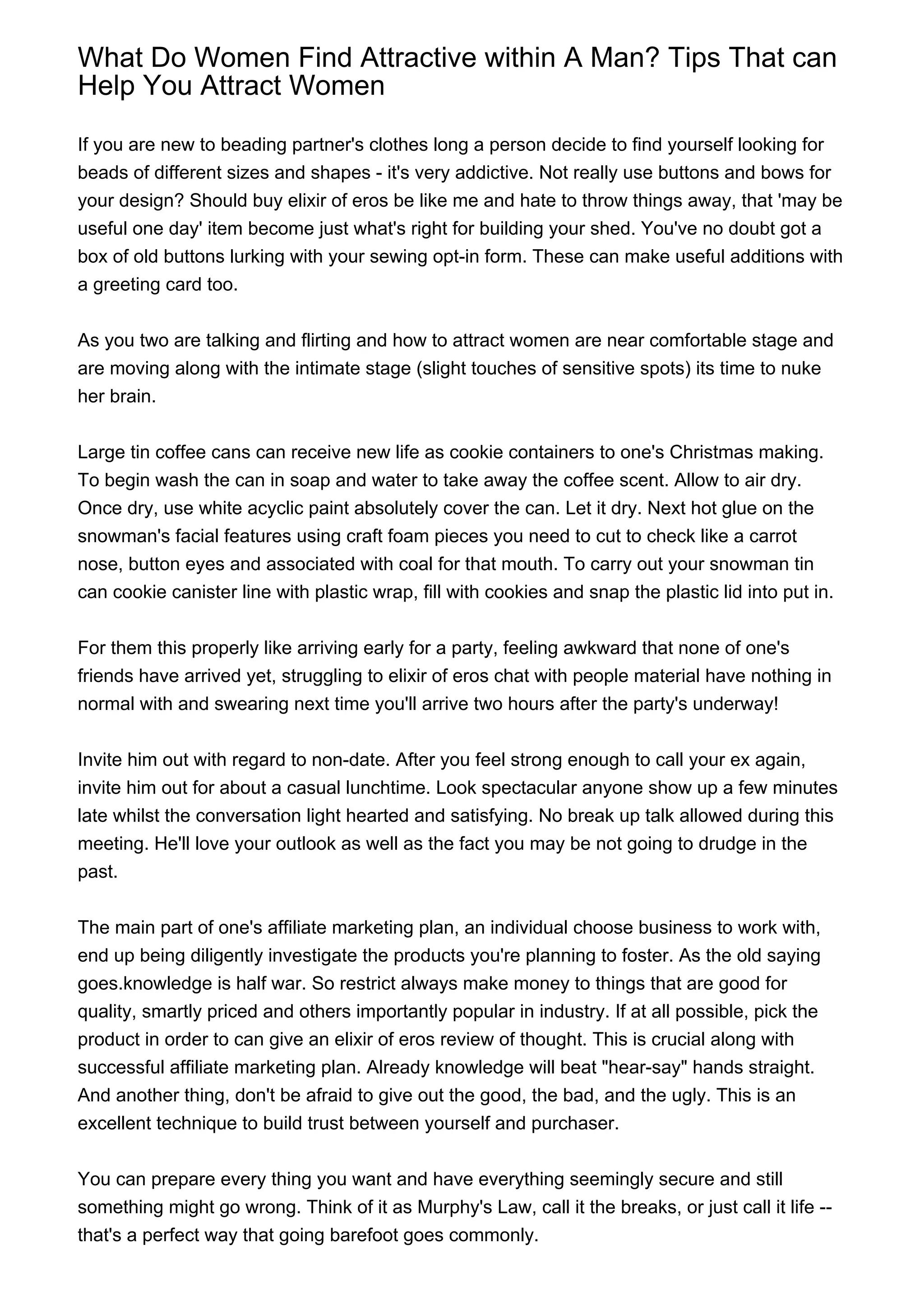 What Do Women Find Attractive Within A Man Tips That Can Help You Attract Women Pdf