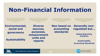How to Audit Non Financial Information | PPT
