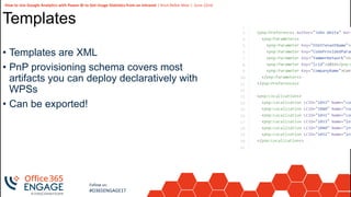 O365Engage17 - How to Automate SharePoint Provisioning with PNP Framework | PPT