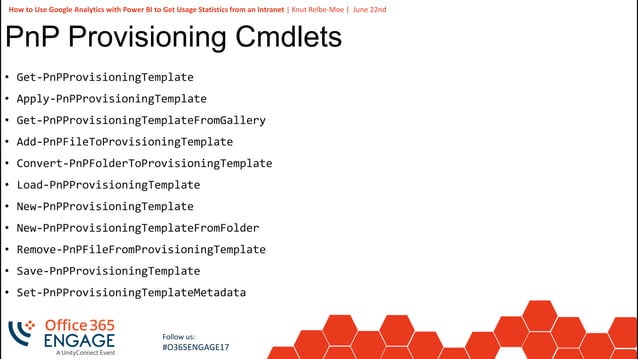 O365Engage17 - How to Automate SharePoint Provisioning with PNP ...