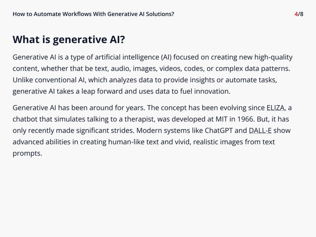 How to Automate Workflows With Generative AI Solutions.pdf | Technology ...
