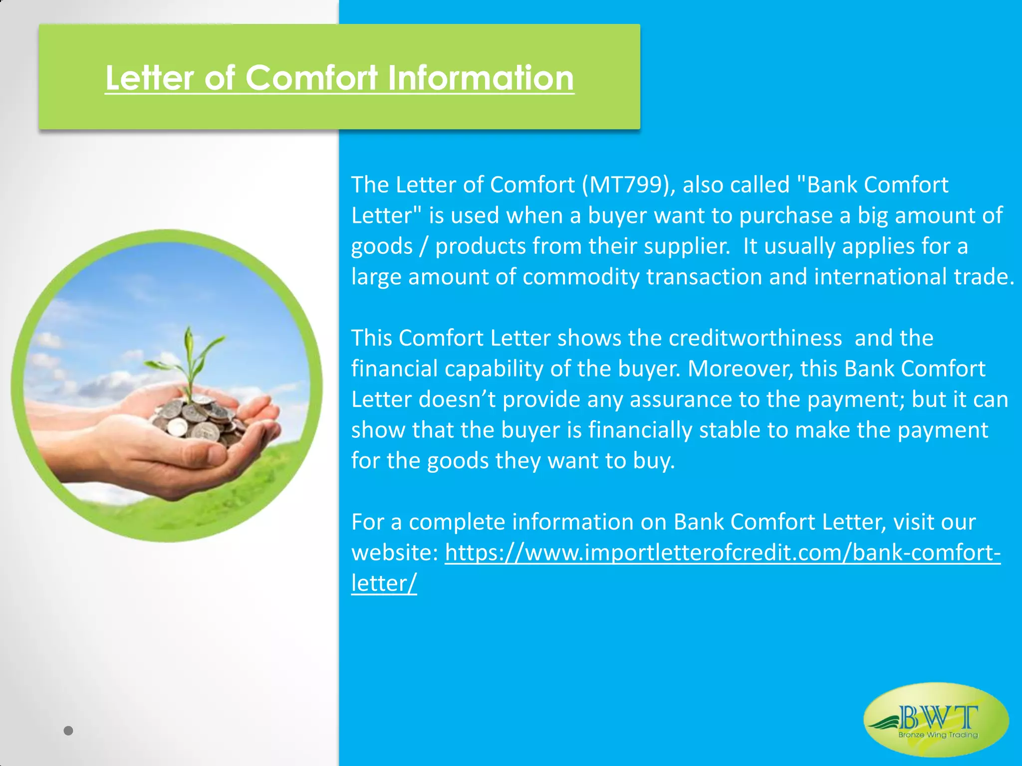 How to avail bank comfort letter | PPT