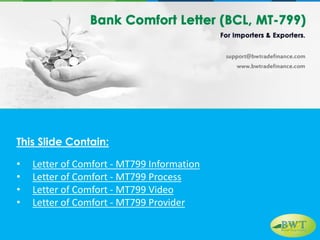 How to avail bank comfort letter | PPT