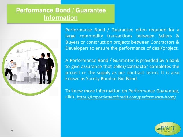 Apply Performance Bond – Performance Bond Process