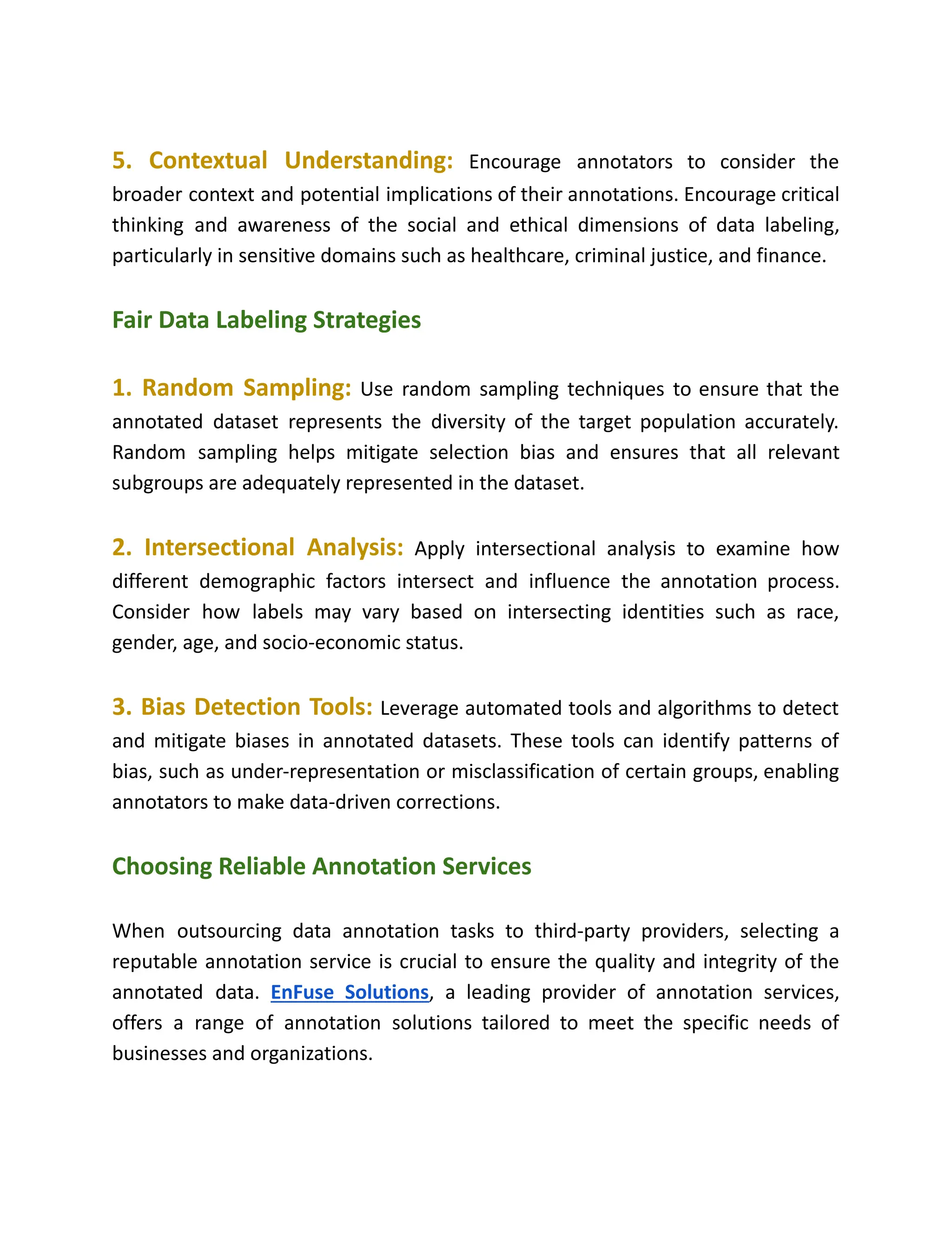 How To Avoid Bias In Data Annotation: Best Practices For Annotators | PDF