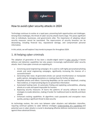 How to avoid cyber security attacks in 2024 - CyberHive.pdf