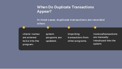 How to Avoid Duplicate Transactions | PDF