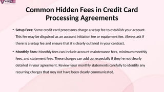 How to Avoid Hidden Fees in Credit Card? | PPT