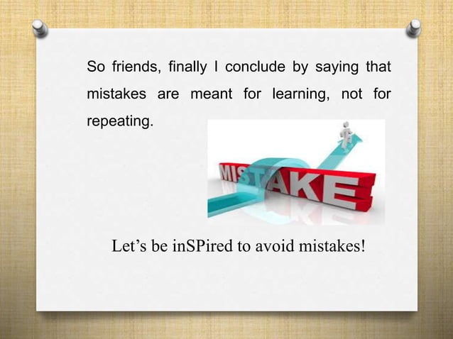 How to avoid mistakes | PPTX