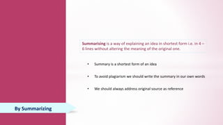 How to avoid Plagiarism? | PPTX