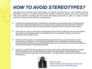 How To Avoid Stereotypes | PPT