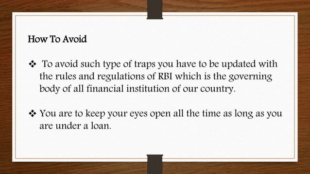 How to avoid the personal loan traps | PPTX | Personal Loans | Personal ...