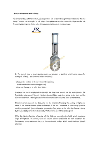 How to avoid valve stem damage | PDF