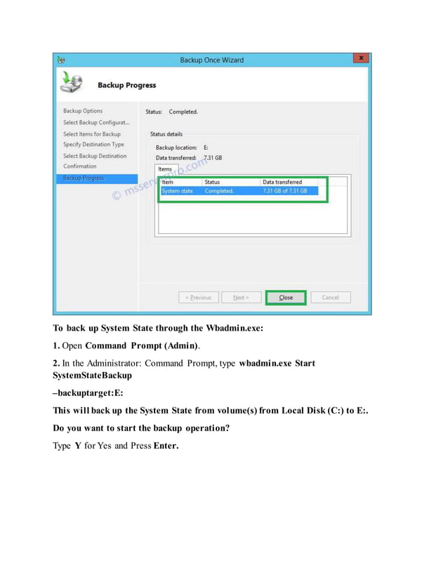 How To Backup Active Directory Domain Services Database In Windows