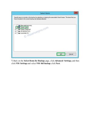How to backup active directory domain services database in windows server 2012 r2 | DOCX