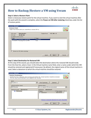 How to backup and restore a vm using veeam | PDF | Computing ...