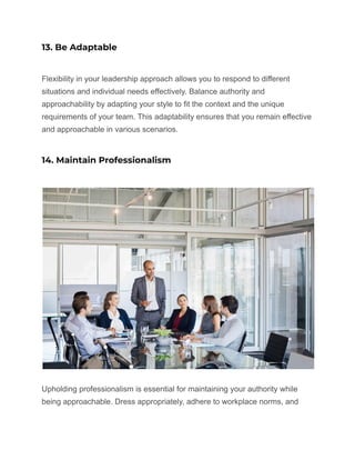 How to Balance Authority and Approachability as a Leader? | CIO Women ...