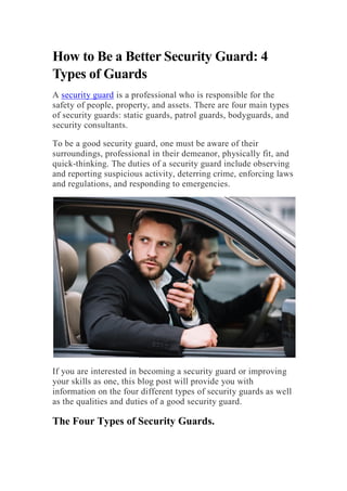How to Be a Better Security Guard 4 Types of Guards.pdf