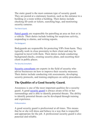 How to Be a Better Security Guard 4 Types of Guards.pdf