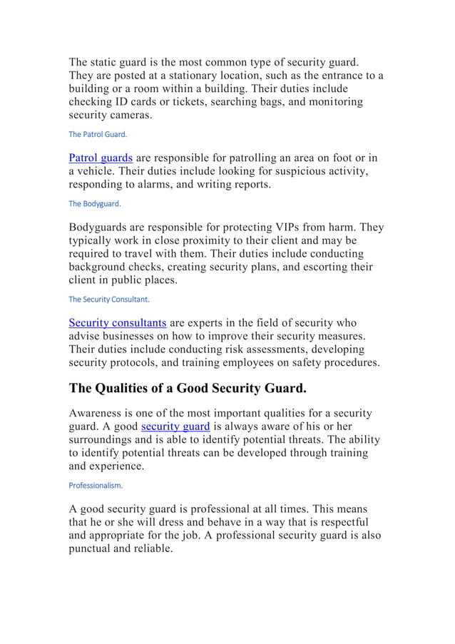 How to Be a Better Security Guard 4 Types of Guards.pdf