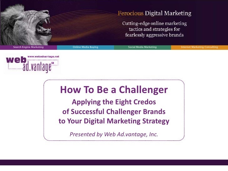 How to Be a Challenger Brand