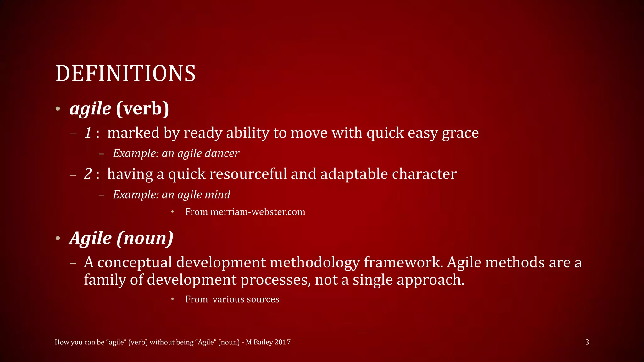 How to be agile (verb) without being Agile (noun) | PDF