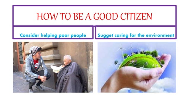 How to be a good citizen | PPTX