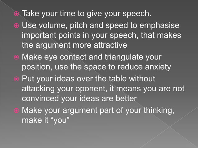 How to be a good debater | PPT