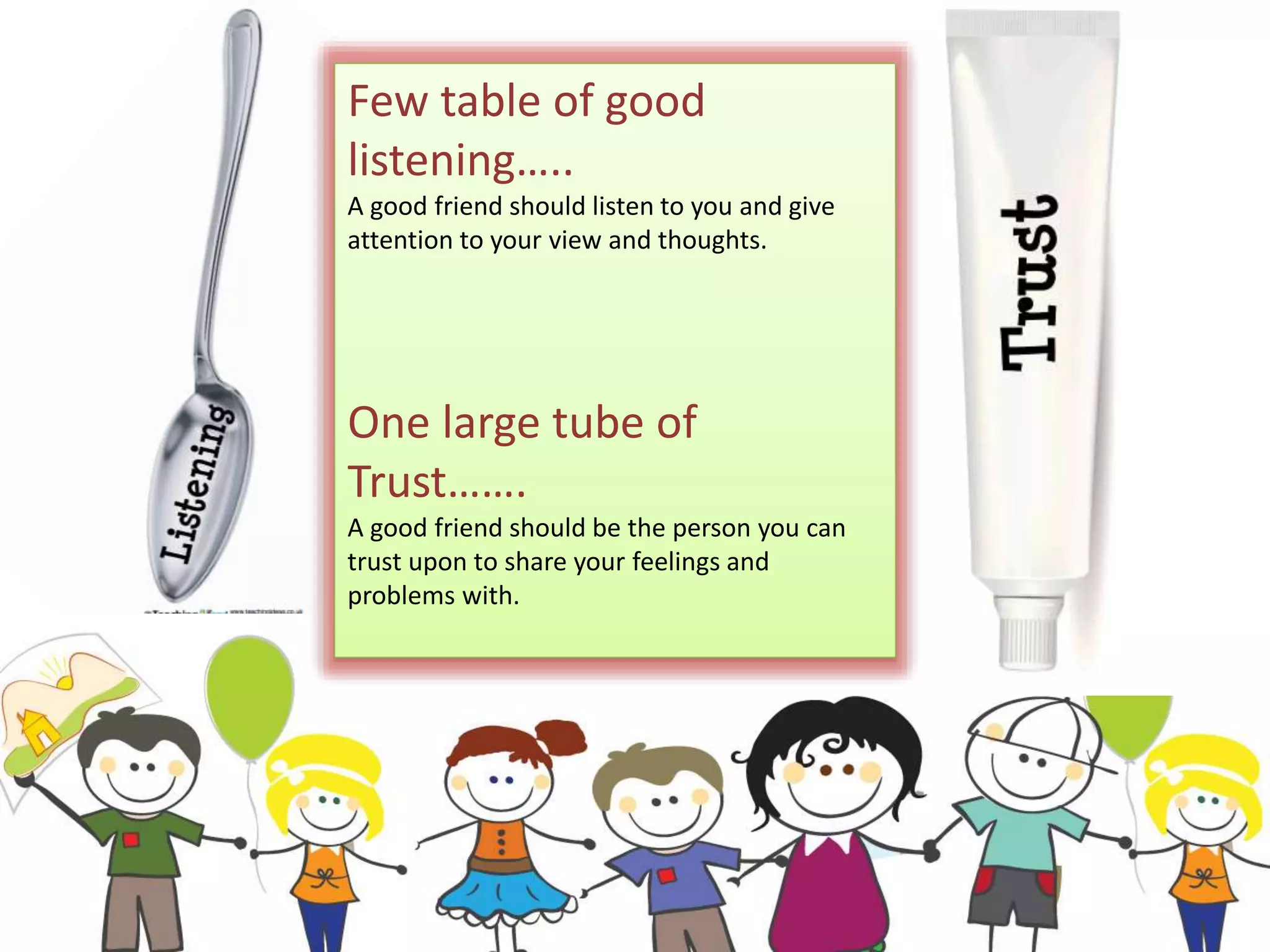 How to be a good friend | PPTX