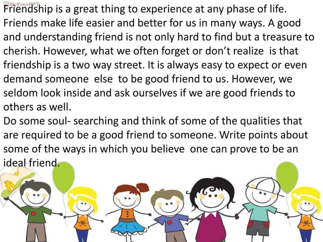How to be a good friend | PPTX