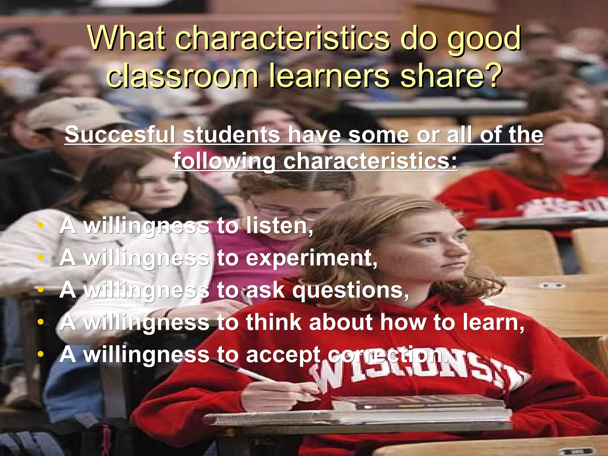 How to be a good learner | PPT