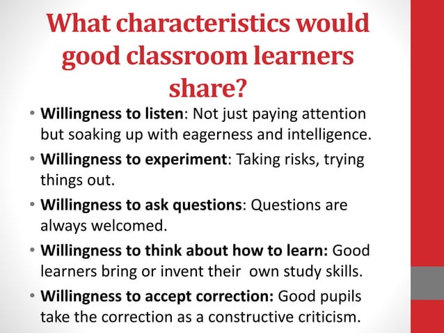 How to be a good learner ppt | PPTX | Education
