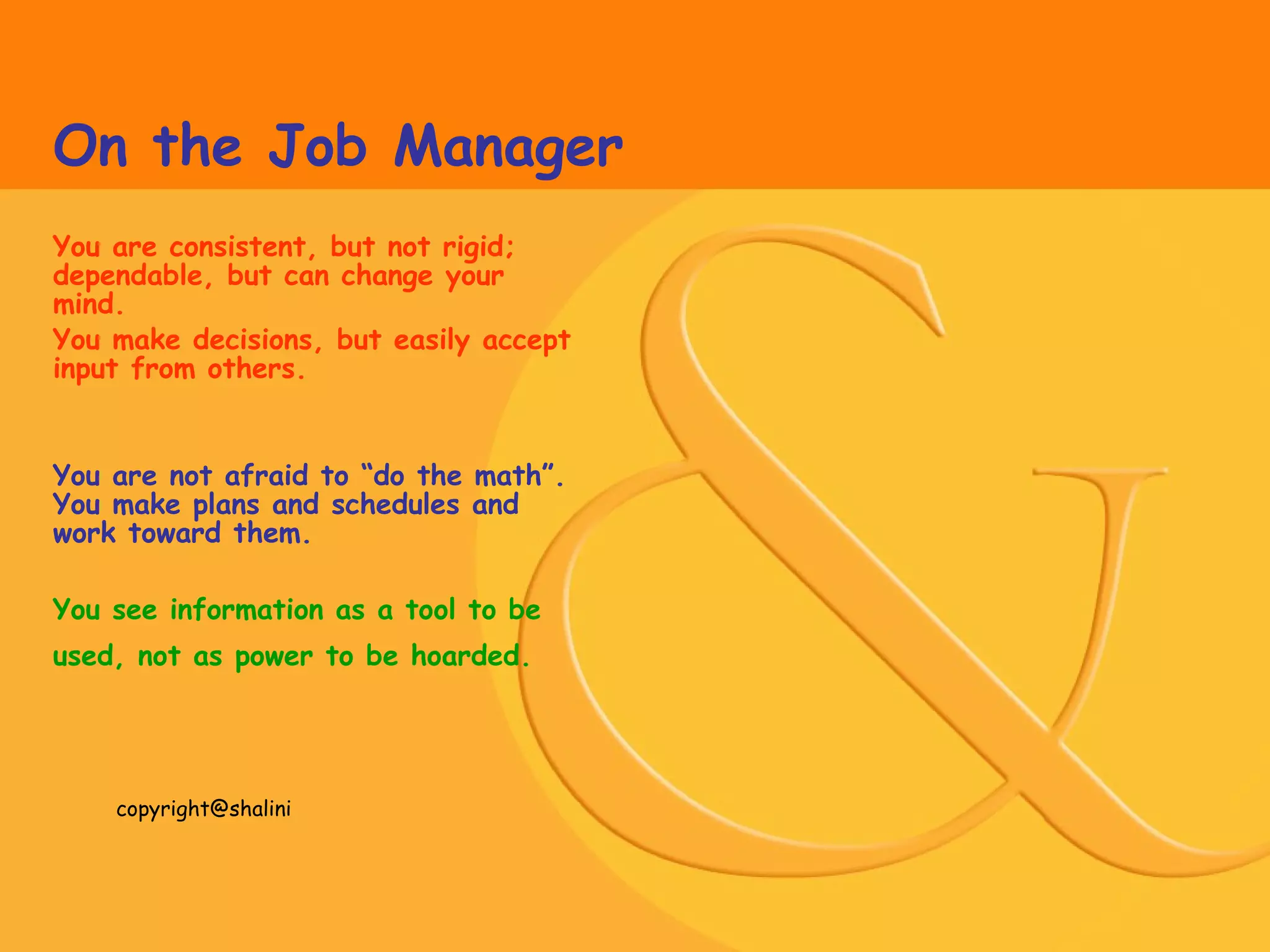 How To Be A Good Manager | PPT