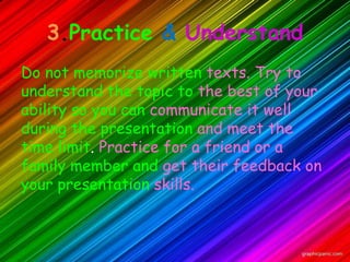 How to be a good presenter | PPTX